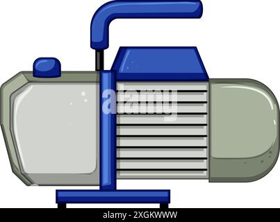 hvac vacuum pump cartoon vector illustration Stock Vector Image & Art ...