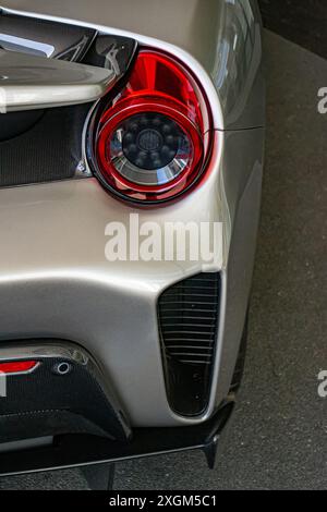 Ferrari 488 Pista sports car showcased at the Paris Mondial de l ...