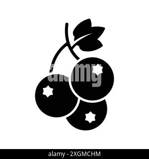 black currant icon vector design template in white background Stock ...