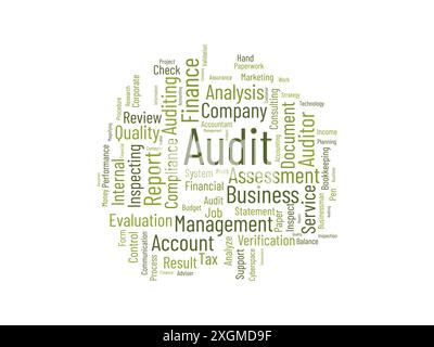 Audit wordcloud template. Business concept vector background Stock ...