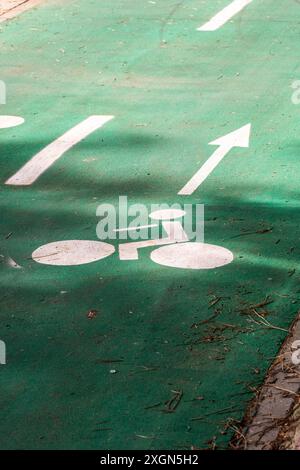 traffic sign in an exclusive bicycle lane Stock Photo - Alamy