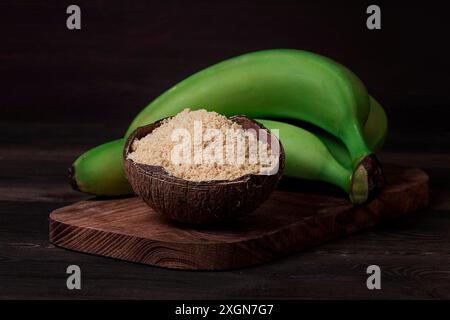 green banana flour on the table Stock Photo - Alamy