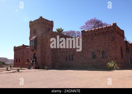 Duwisib Castle, on the edge of the Namib Desert, Namibia Stock Photo ...