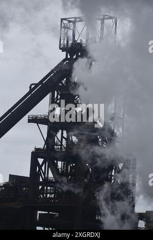 Pictures show Tata Steel works, Port Talbot, one remaining blast ...