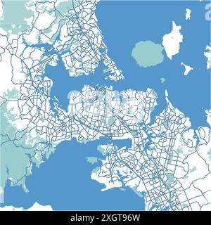Map of Auckland in New Zealand in a sandy theme. Contains layered ...