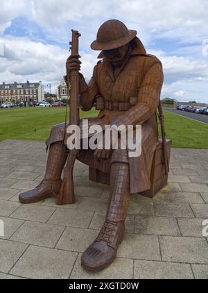 The Tommy Statue created by Artist Ray Lonsdale of a WW1 soldier at the ...