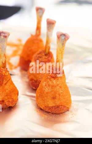 Raw Lollipops Chicken Legs Stock Photo - Alamy