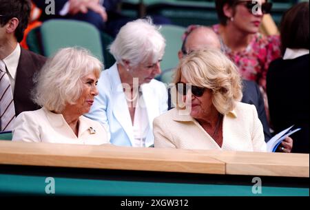 Annabel Elliot in the Royal Box on day ten of the 2025 Wimbledon ...