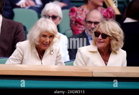 Annabel Elliot in the Royal Box on day ten of the 2025 Wimbledon ...