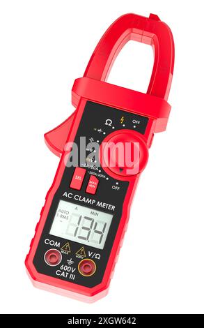 Digital Clamp Meter Multimeter, AC DC Voltage Diode Continuity Tester ...