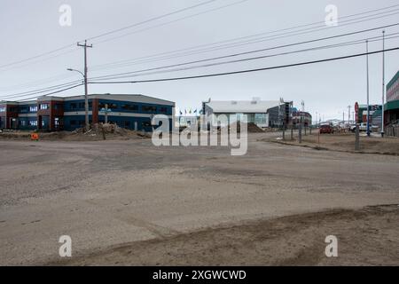 The Four Corners intersection in Iqaluit, Nunavut, Canada Stock Photo ...