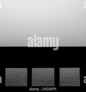 Heavy fog led to the creation of an abstract Image made from the ...