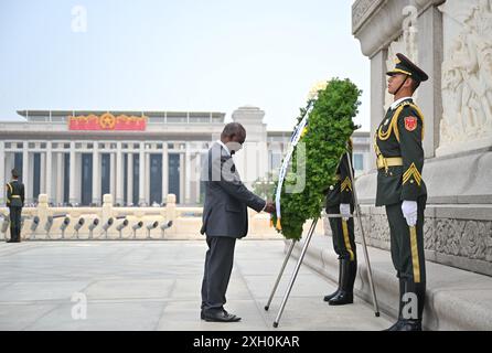 Solomon Islands Prime Minister Jeremiah Manele is seen speaking during ...