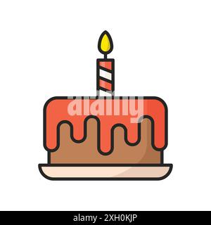 birthday cake icon vector design template Stock Vector Image & Art - Alamy