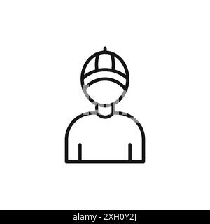 Coach icon logo sign vector outline in black and white color Stock ...