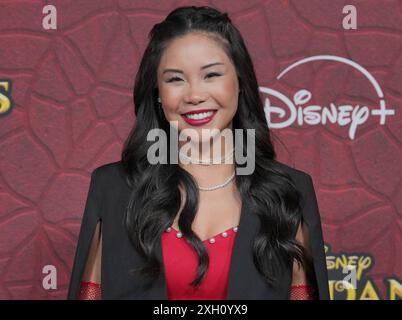 Jenna Alvarez arrives at the Disney's DESCENDANTS: THE RISE OF RED ...