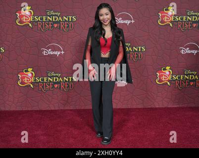 Jenna Alvarez arrives at the Disney's DESCENDANTS: THE RISE OF RED ...