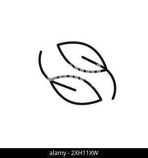 falcate icon logo sign vector outline in black and white color Stock ...