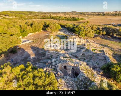 Archaeological site Mallorca, prehistoric era, Montuiri, Spain Talayots ...