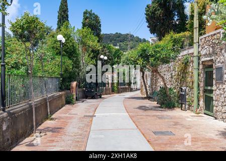 View of Via Tragara, Capri Island, Italy 1933 Stock Photo - Alamy