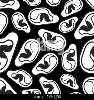 Human Ear pattern seamless. Ears background Stock Vector Image & Art ...