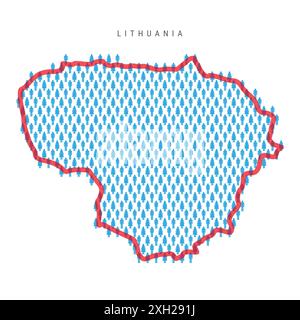 Lithuania People Icon Map. People Crowd in the Shape of a Map of ...