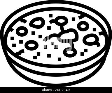 laba festival chinese holiday line icon vector illustration Stock ...