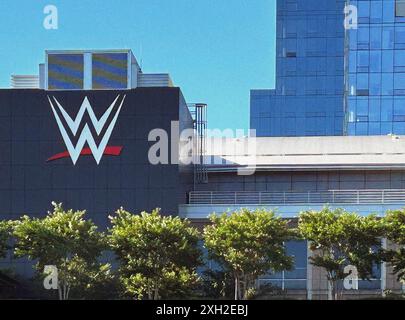 The exterior of the headquarters of the WWE, World Wrestling ...
