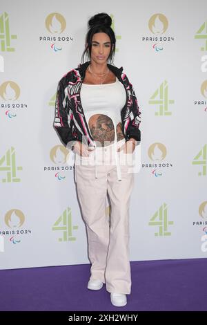 Katie Price attending a launch event for the Paris 2024 Paralympic ...