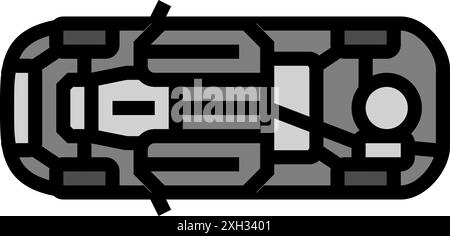 bottom view car modern color icon vector illustration Stock Vector ...