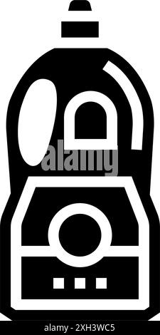 fabric care dry cleaning glyph icon vector illustration Stock Vector ...