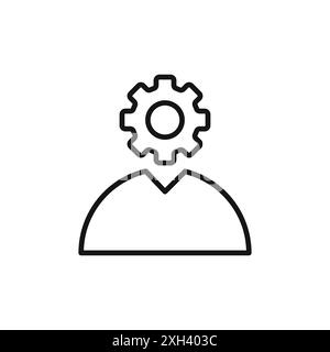 Colleague avatar profile icon. Outline Colleague avatar profile vector ...