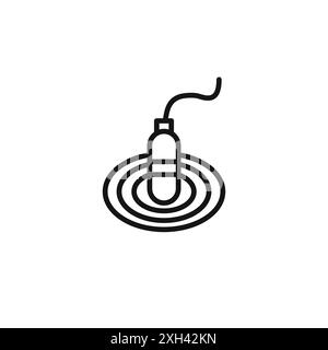Fishing float in water icon Vector symbol or sign set collection in ...