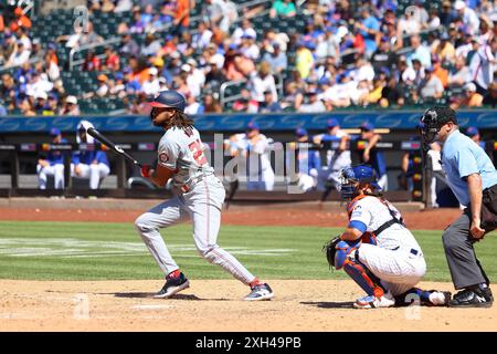Washington Nationals' James Wood in action during a baseball game ...