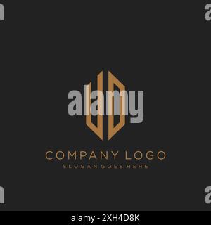 UD Letter Logo Design. Creative Modern UD Letters Icon Illustration ...