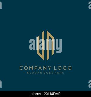 UN Letter Logo Design. Creative Modern UN Letters Icon Illustration ...