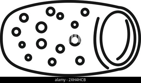 Cannoli Simple vector icon. Illustration symbol design template for web ...