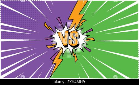 Dynamic comic-style versus battle graphic Stock Vector Image & Art - Alamy