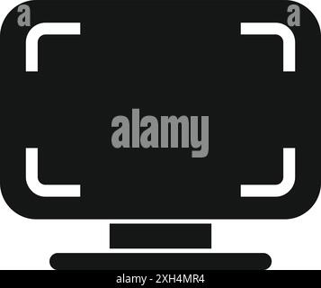 Computer screen is displaying crop marks for precise image editing ...