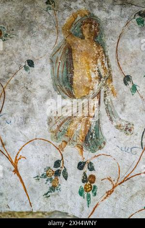 Columbarium of Pomponius Hylas - Polychrome paintings depicting ...
