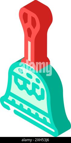 buddhist bell ghanta isometric icon vector. buddhist bell ghanta sign ...