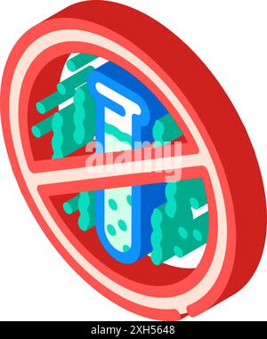 zero toxins product label caution color icon vector illustration Stock ...