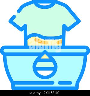 natural dyes sustainable fashion color icon vector illustration Stock ...