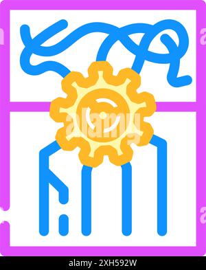 standardization business process line icon vector illustration Stock ...