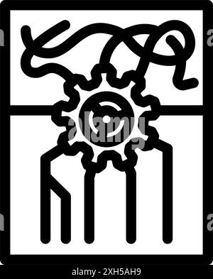 standardization business process line icon vector. standardization ...