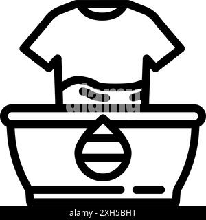 natural dyes sustainable fashion line icon vector illustration Stock ...