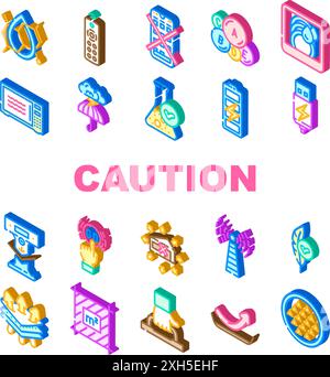 remote control label product caution line icon vector illustration ...