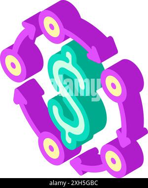 business continuity process isometric icon vector. business continuity ...