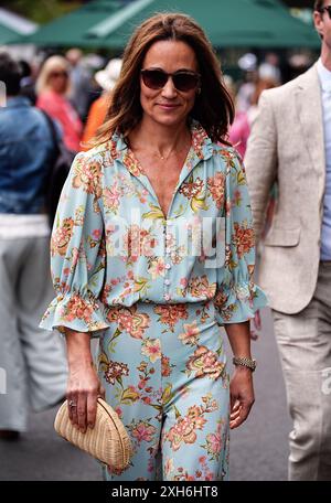 Pippa Middleton arrives on day twelve of the 2024 Wimbledon ...