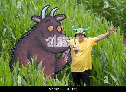 Farmer Tom Pearcy during the press launch of this year's York Maze ...